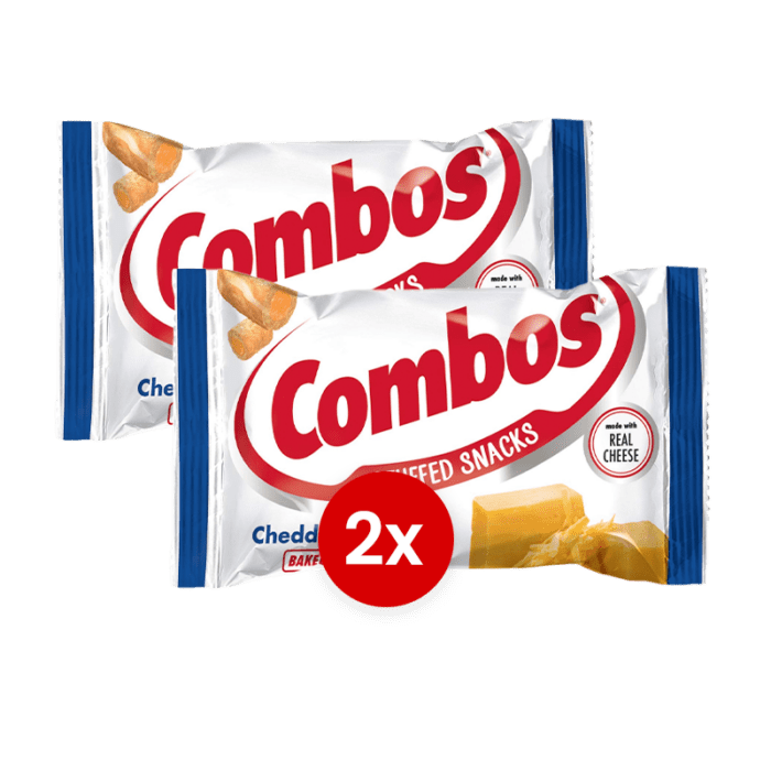 Pack x2 Combos Stuffed Snacks Cheddar Cheese 48.2g OFERTA - Vega Store Perú